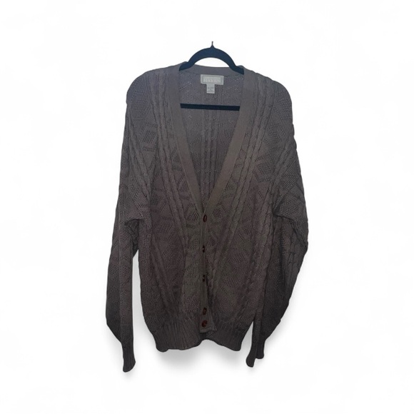 Christopher Hayes | Sweaters | Vintage Christopher Hayes Brown Cardigan ...